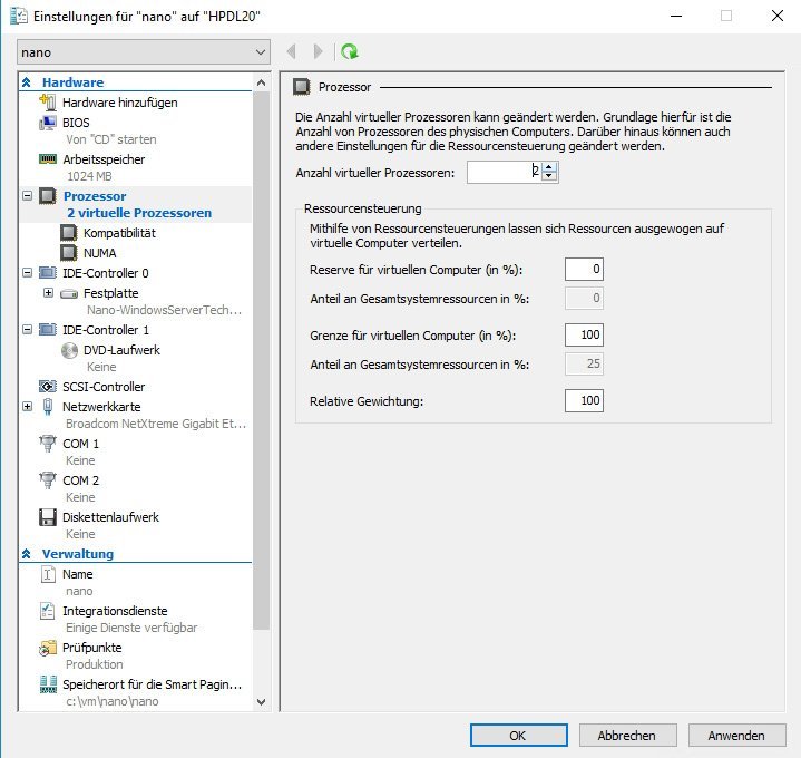Virtuelle CPUs für Windows Server Hyper-V konfigurieren | Computer Weekly