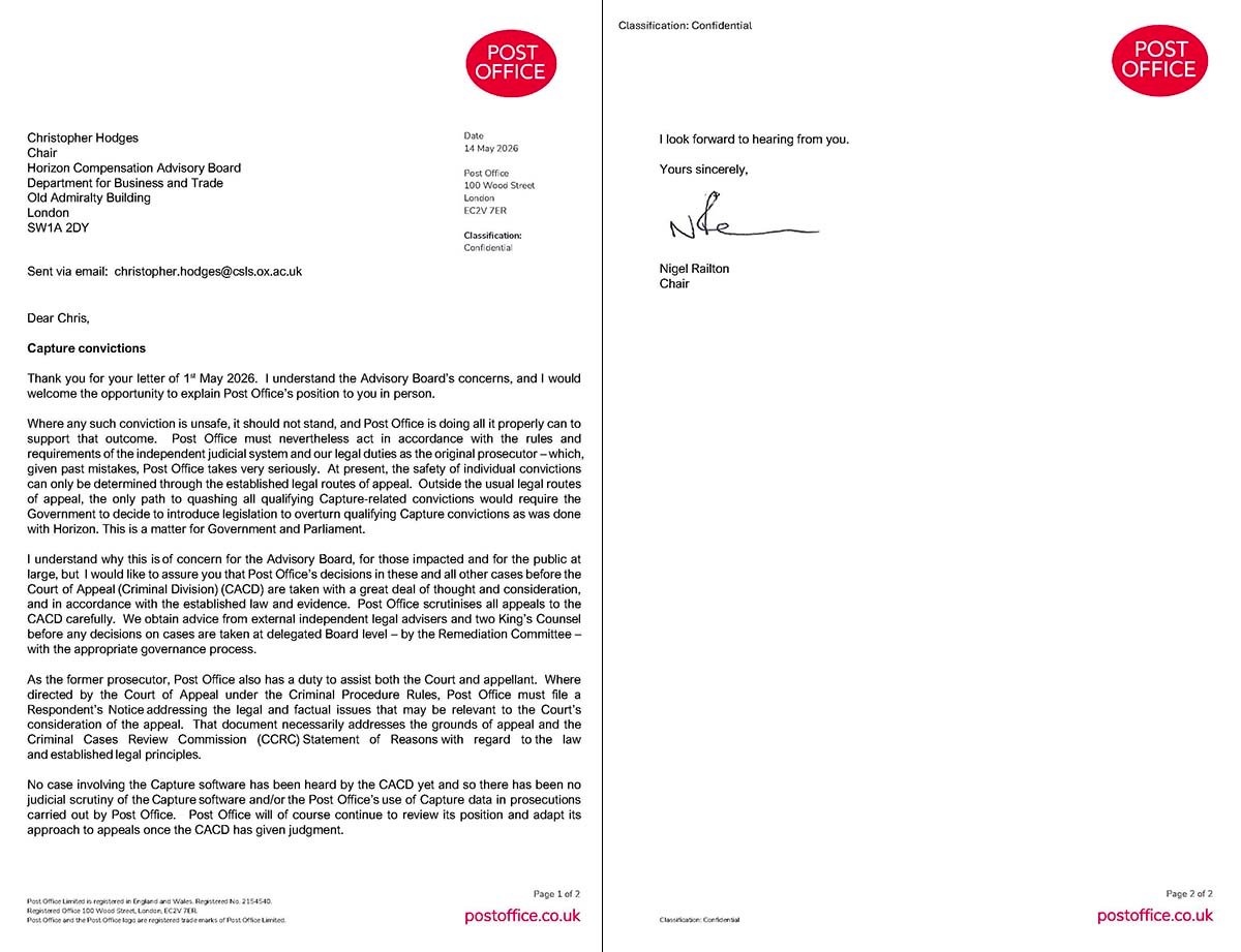 Post Office chair defends ‘inappropriate and harmful’ position on ...