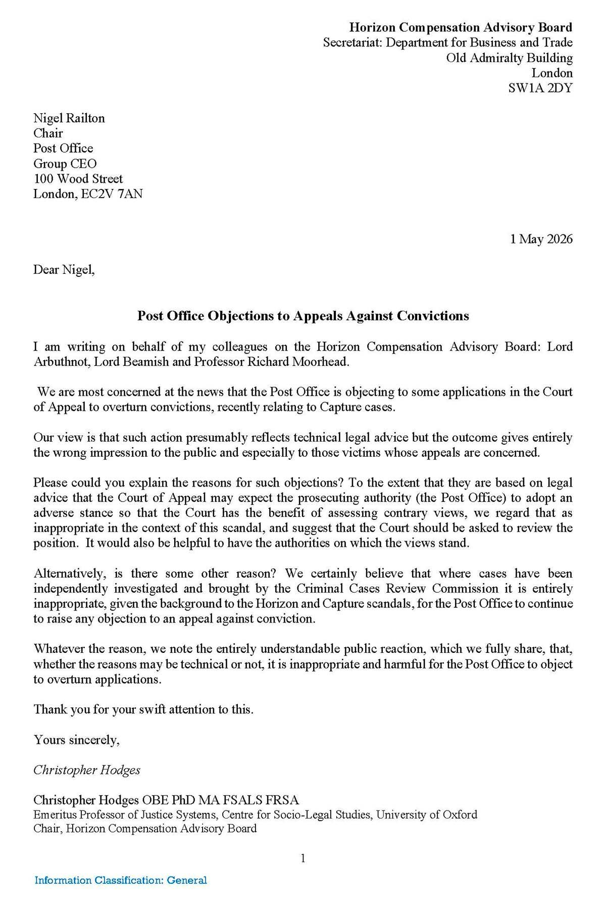 Post Office chair defends ‘inappropriate and harmful’ position on ...