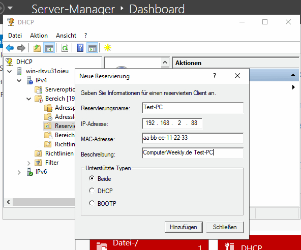 So lassen sich DHCP-Server von Windows 2019/22 konfigurieren | Computer ...