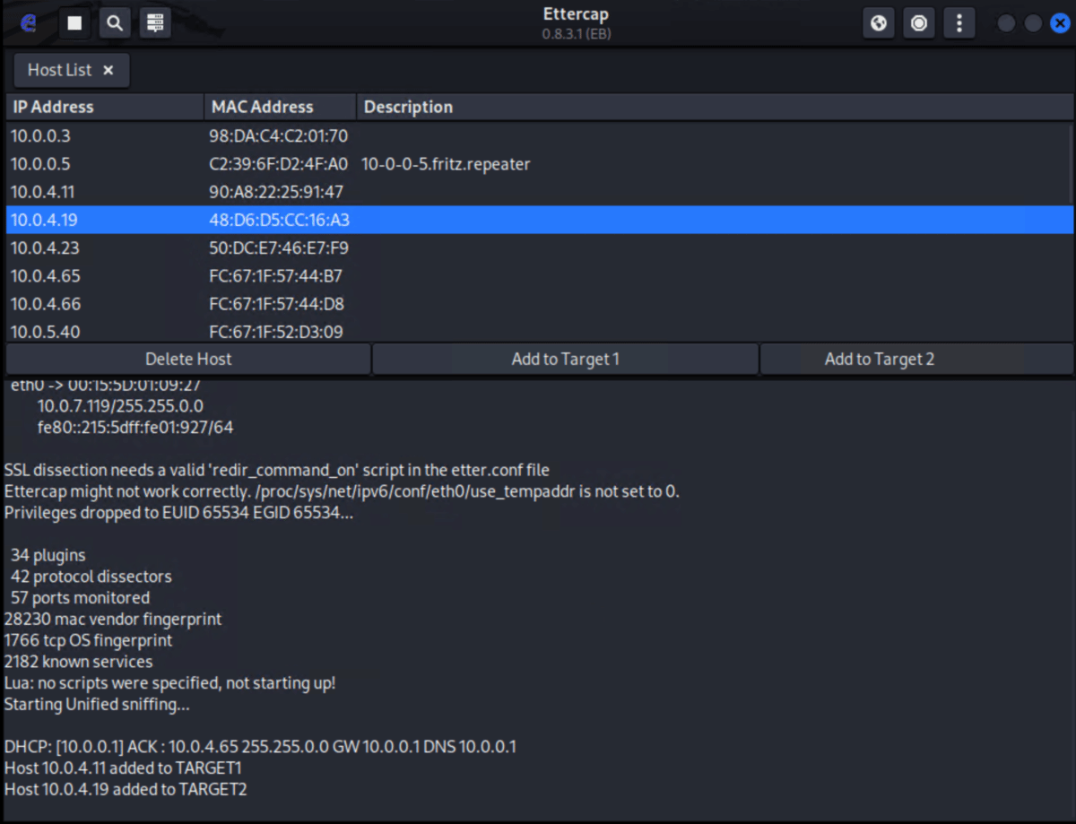 Ettercap für Netzwerk-Pentesting, Monitoring, Analyse nutzen | Computer ...